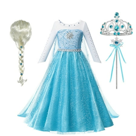 Disney Frozen 2 Princess Kids Dress Girls Clothes For Carnival Birthday ...