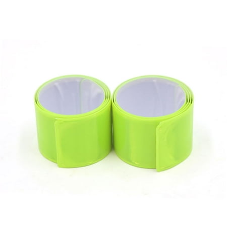 Unique Bargains 2 Pcs Green Bike Bicycle Reflective Pant Band Leg Strap ...