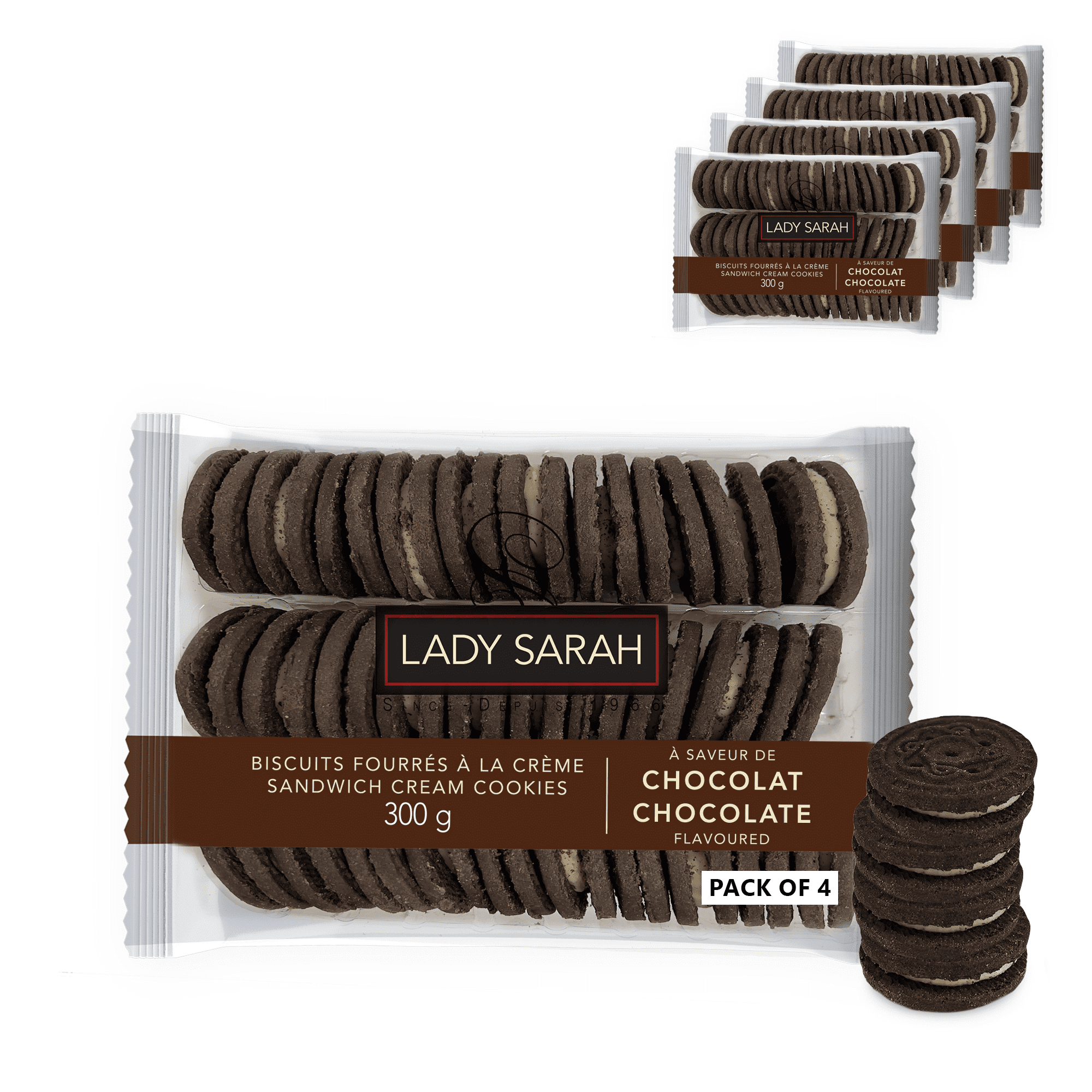 Click here for Lady Sarah Chocolate Sandwich Cookies - 300g (Pack... prices
