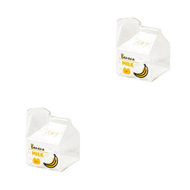 Guardoinrt 1/2/3/5 100℃ Hot-resistant Milk Carton Shaped Glass Cup ...