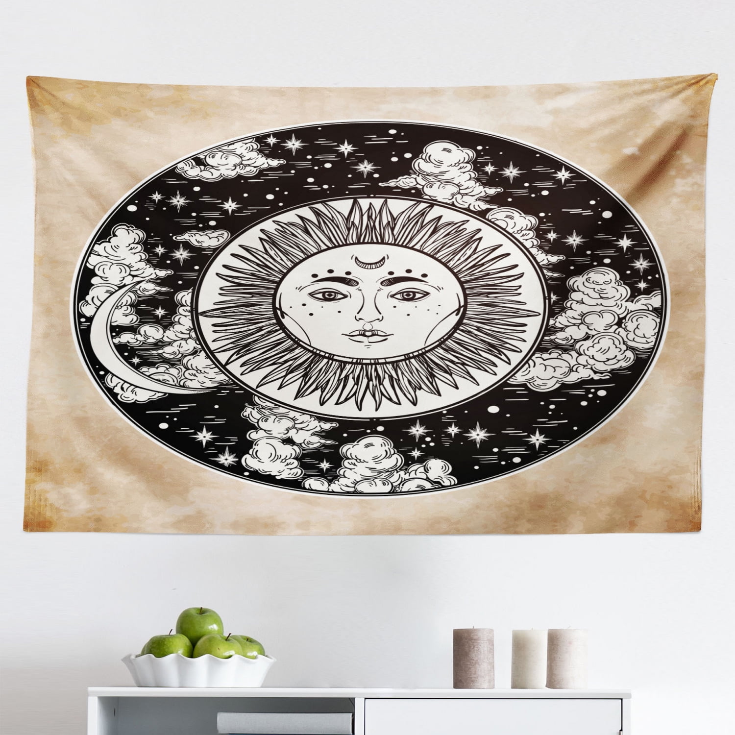 Occult Tapestry, Lost Dog in Forest Theme Over Trees Adventure Spooky ...
