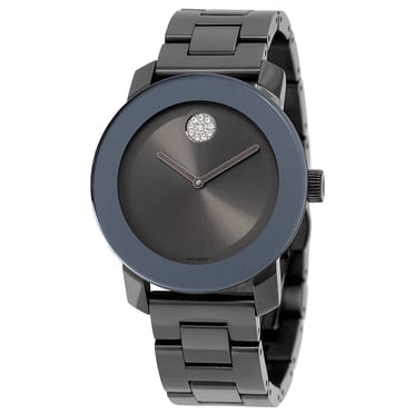 Movado Men's Bold Large Sunray Dial Analog Quartz 44mm Watch 3600260 ...