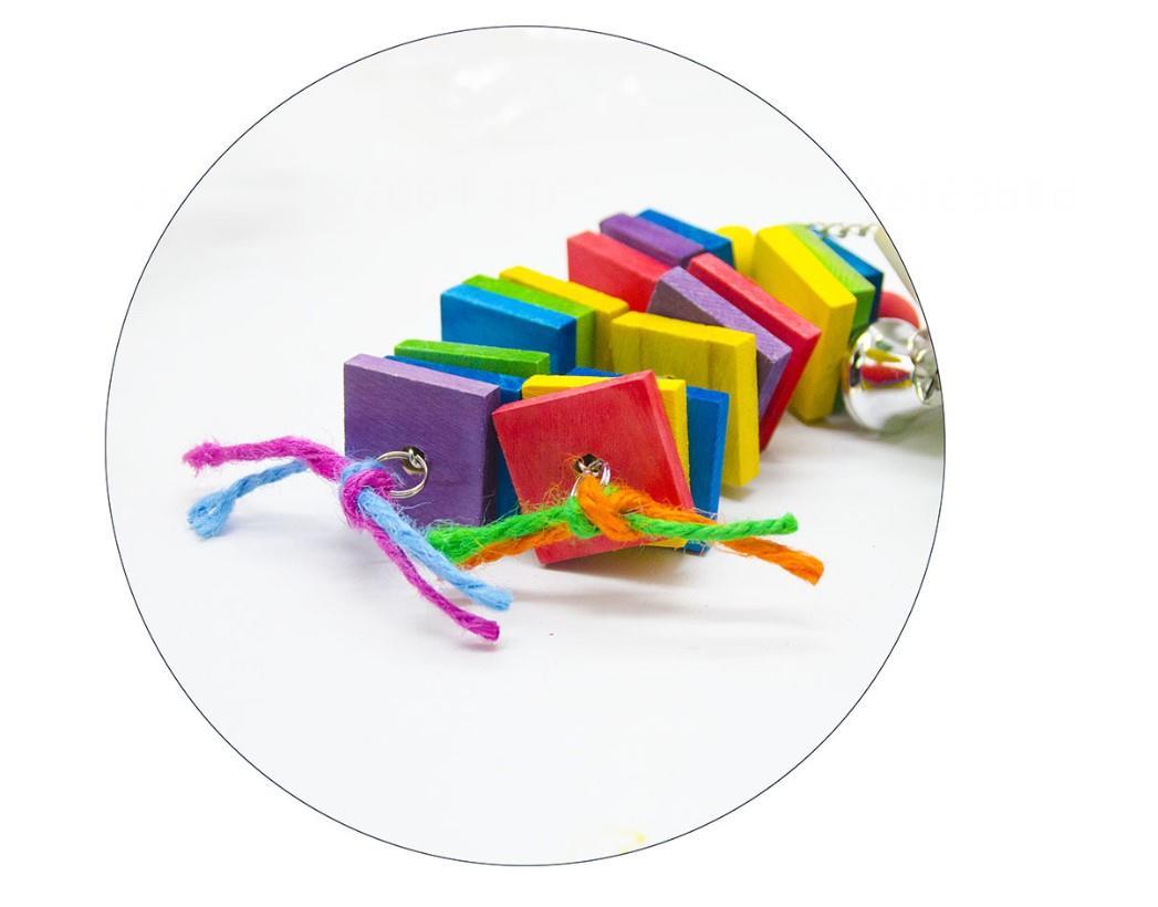 Buy Super Bird Creations Bagel Cascade Bird Toy, Large Bird Size ...