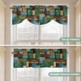 Bohemian Tie Up Valance Curtains Modern Mottled Art Prints Geometric ...