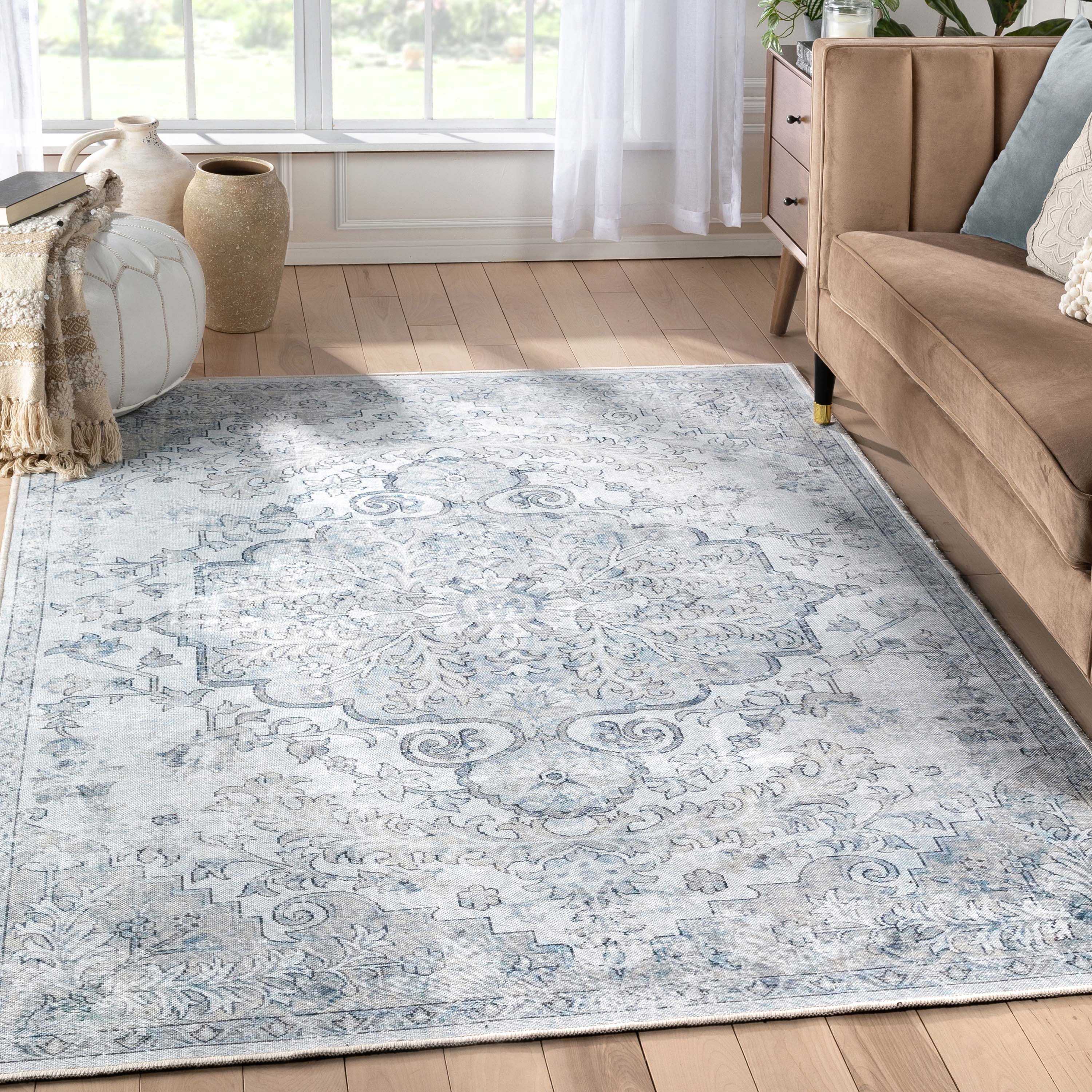 Well Woven Blythe 7'7" x 9'10" Bohemian Beige Area Rug - Walmart.com