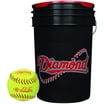 Diamond 6-Gallon Ball Bucket with 30 DOL-1 Official League Baseballs ...