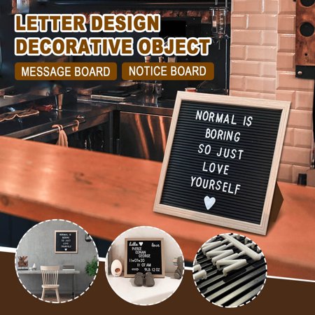 DPTALR DIY Handmade Plastic Message Board Wooden Letter Board Coffee ...