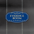 Victorian Plus Evidence Room Wall or Door Sign - Blue | Legal and ...