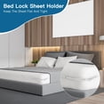 Bed Sheet Holder with Lock Strips 4 count Sheet Holders for Corners ...