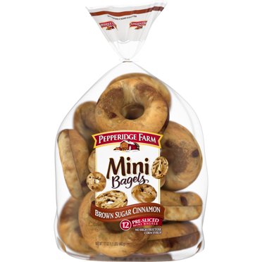 Burry Foodservice Thaw and Sell Sliced Cinnamon Raisin Bagel, 4 Ounce ...