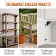 4pcs Triangular Corner Bracket Heavy Duty Angle Brackets Corner Braces ...