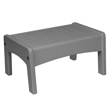 Slatted Step Stool - White - Walmart.com