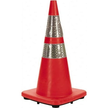 TruForce™ Traffic Cones w/ Rubberized Black Base - Walmart.com