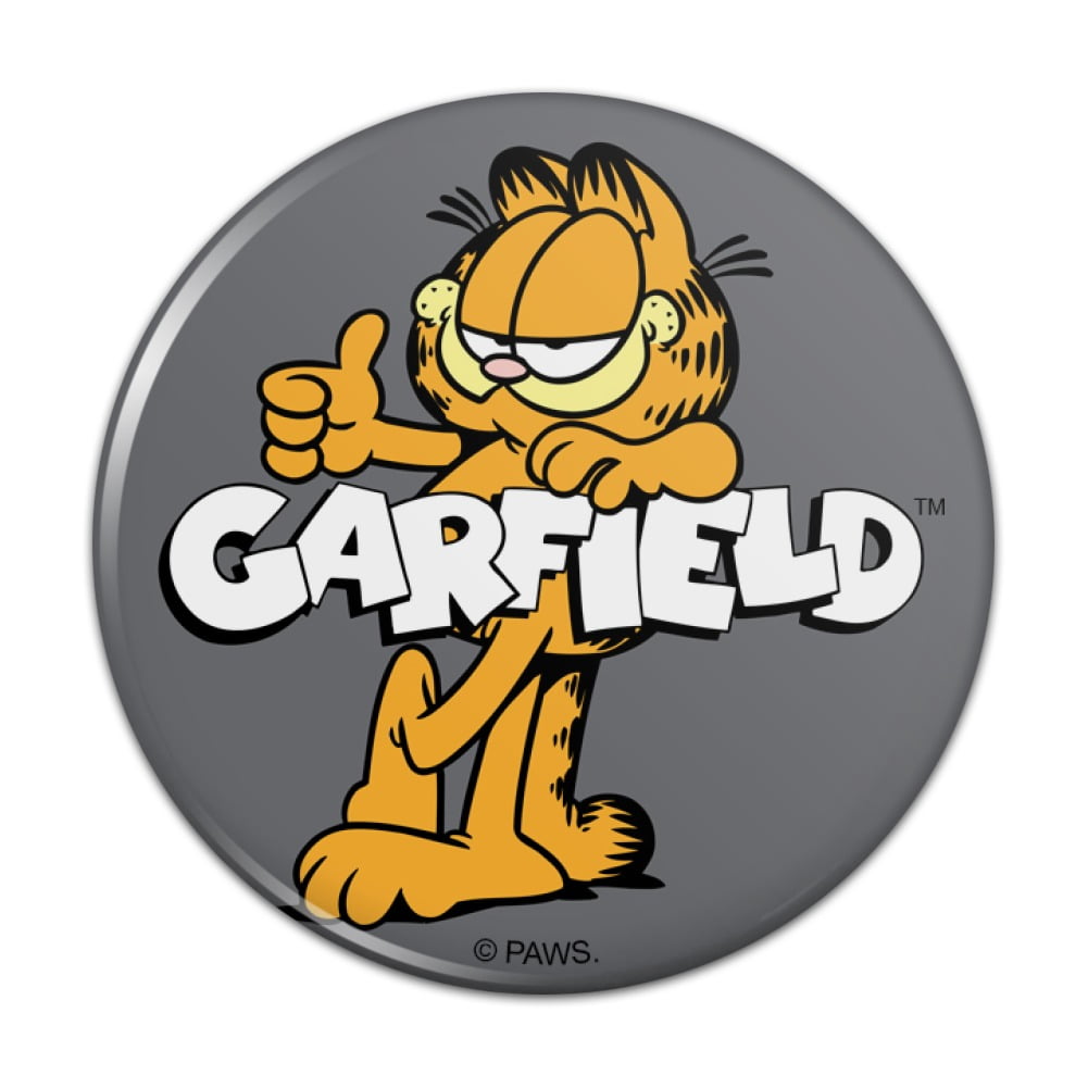 Garfield with Logo Pinback Button Pin - Walmart.com