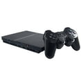 Restored Sony PlayStation 2 PS2 Slim Console Black Matching Controller ...