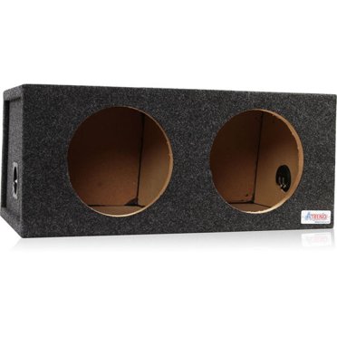 Q Power HD215 15" Dual Heavy Duty Vented Square Subwoofer Sub Enclosure ...