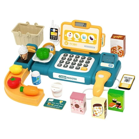Cash Register Toy Pretend Play Store for Interaction Activity Preschool ...