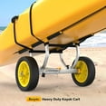 Bonnlo Heavy Duty Universal Kayak Trailer Adjustable Width 6.3"-18.7 ...