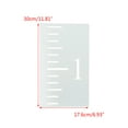 6Pieces Scale Rulers Stencil Growth Chart Stencil Templates for ...