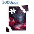 (1000pcs) Adult Mini Puzzles, with Crimson Realm Design - Scratch ...