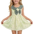 Bxsruta Girls Sleeveless Peter Pan Collar Fruit Print Dress with Front ...