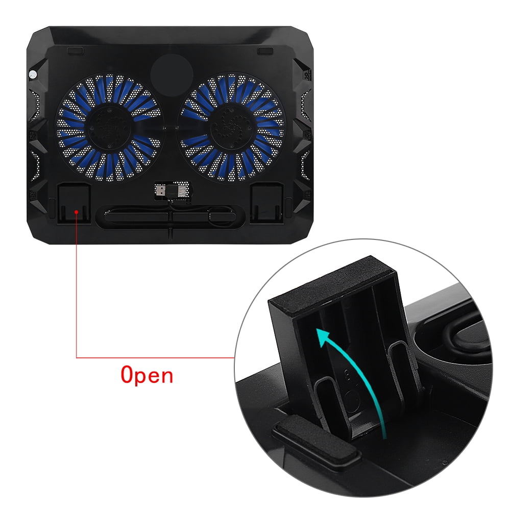 Laptop Cooler Base, with 2 Mute Fan Laptop Cooling Pad, Ultra-thin for ...