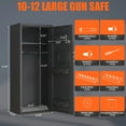 Omethey Large Biometric Gun Safe for Home Guns and Shotgun with Mute ...