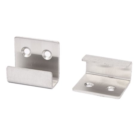 Ceramic Tile Display Stainless Steel Wall Hanger Fastener Silver Tone 8pcs