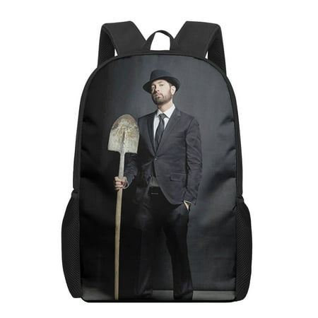 Eminem 3D Print School Backpack for Boys Girls Teenager Kids Book Bag ...
