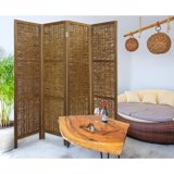 Screen Gems SG-394 67 x 68 in. 4 Panel Darcy Screen & Room Divider ...