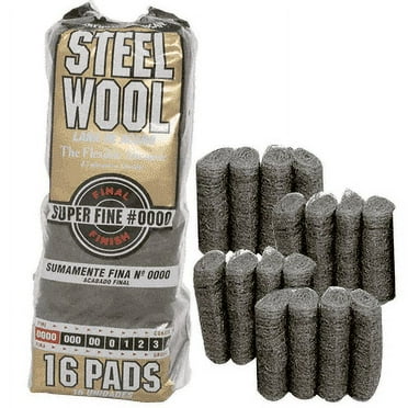 Rhodes American Steel Wool, Super Fine Grade #0000, 12 Pads - Walmart.com
