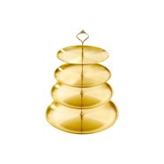 Premium Extra Heavyweight Gold Cake Plastic Stands 10.5" - Walmart.com