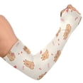 Capybara Love Pattern UV Protection Cooling Arm Sleeves, Compression ...