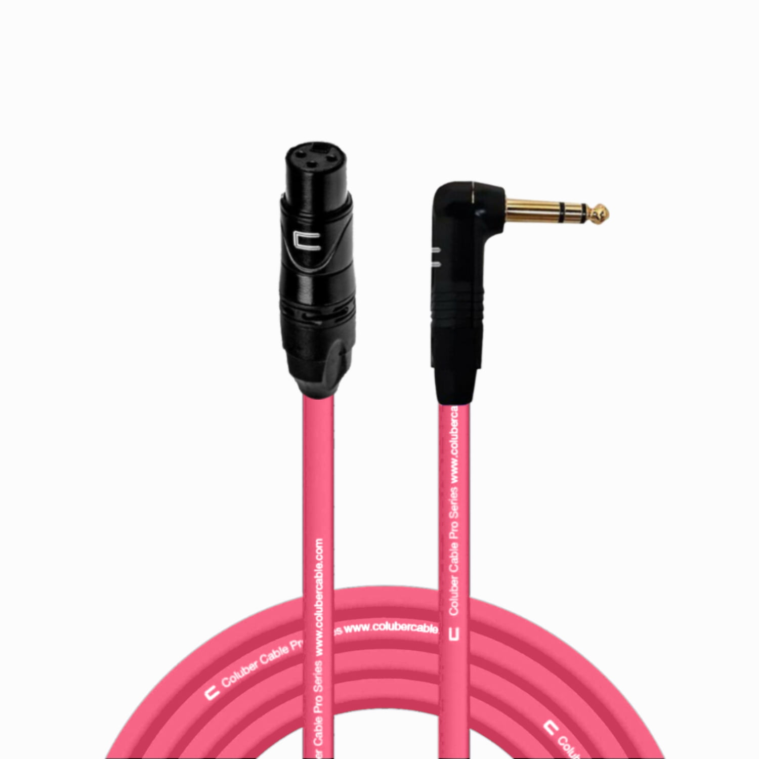 Coluber Cable - Balanced XLR Cable Female to Right Angle 1/4" TRS ...