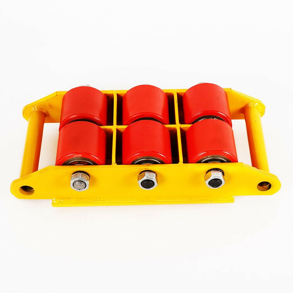 8-Ton Machinery Mover 360° Rotable Cargo Trolley Heavy Duty Roller ...