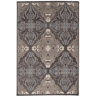 Linon Home Décor Hi Lo Area Rug Collection, Brown and Beige, 5' x 7.5 ...