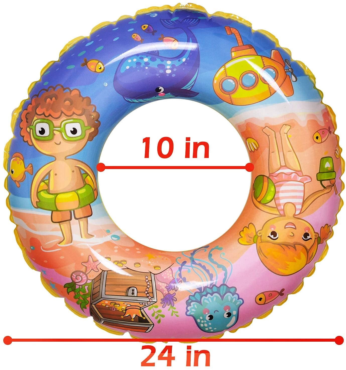 Buy Fun Little Toys 3 Pcs Cartoon Pool Floats, Funny Inflatable Pool ...