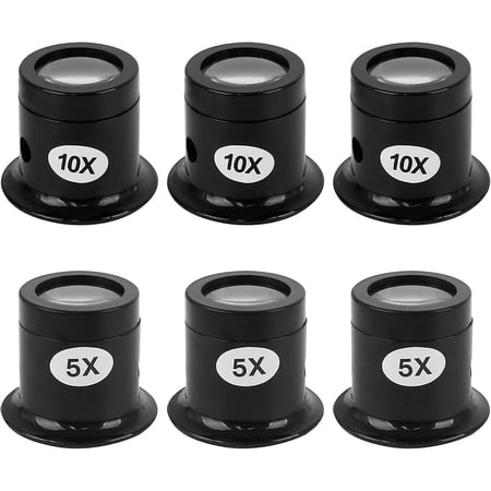 Eye Loupe Set, 5x 10x Watch Repair Loupe Magnifier Black Watchmaker ...
