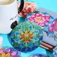 8 PCS Lotus Diamond Art Coasters Kits, Diamond Painting Coasters with ...