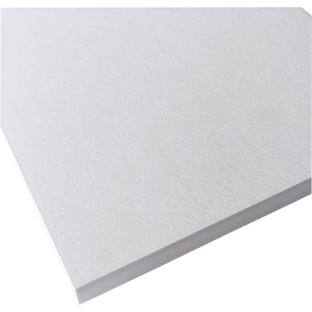40 sheets of A4 white cardboard - thick cardboard - satin for printing ...