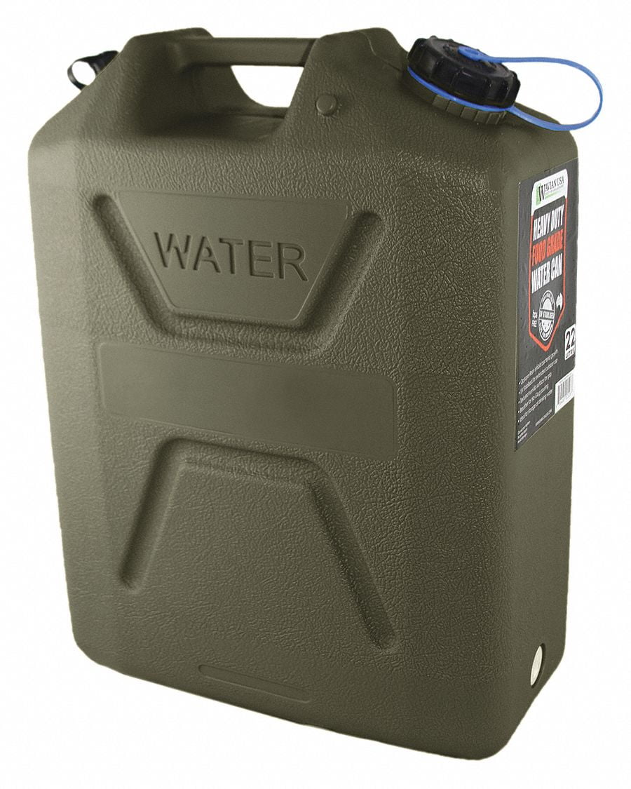 Wavian Water Container,5 gal.,Green,18-1/4" H 3214 - Walmart.com