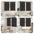 Basketball and Splash Black Pattern Blackout Curtains,Triple Weaved ...