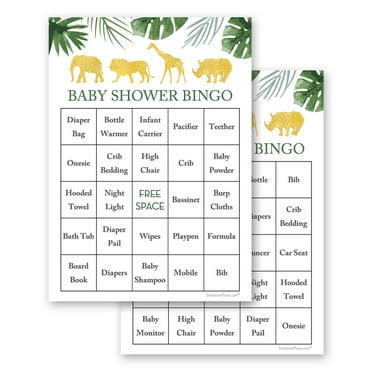 Purple Baby Feet Baby Shower Game - Bingo Cards - 24 count - Walmart.com