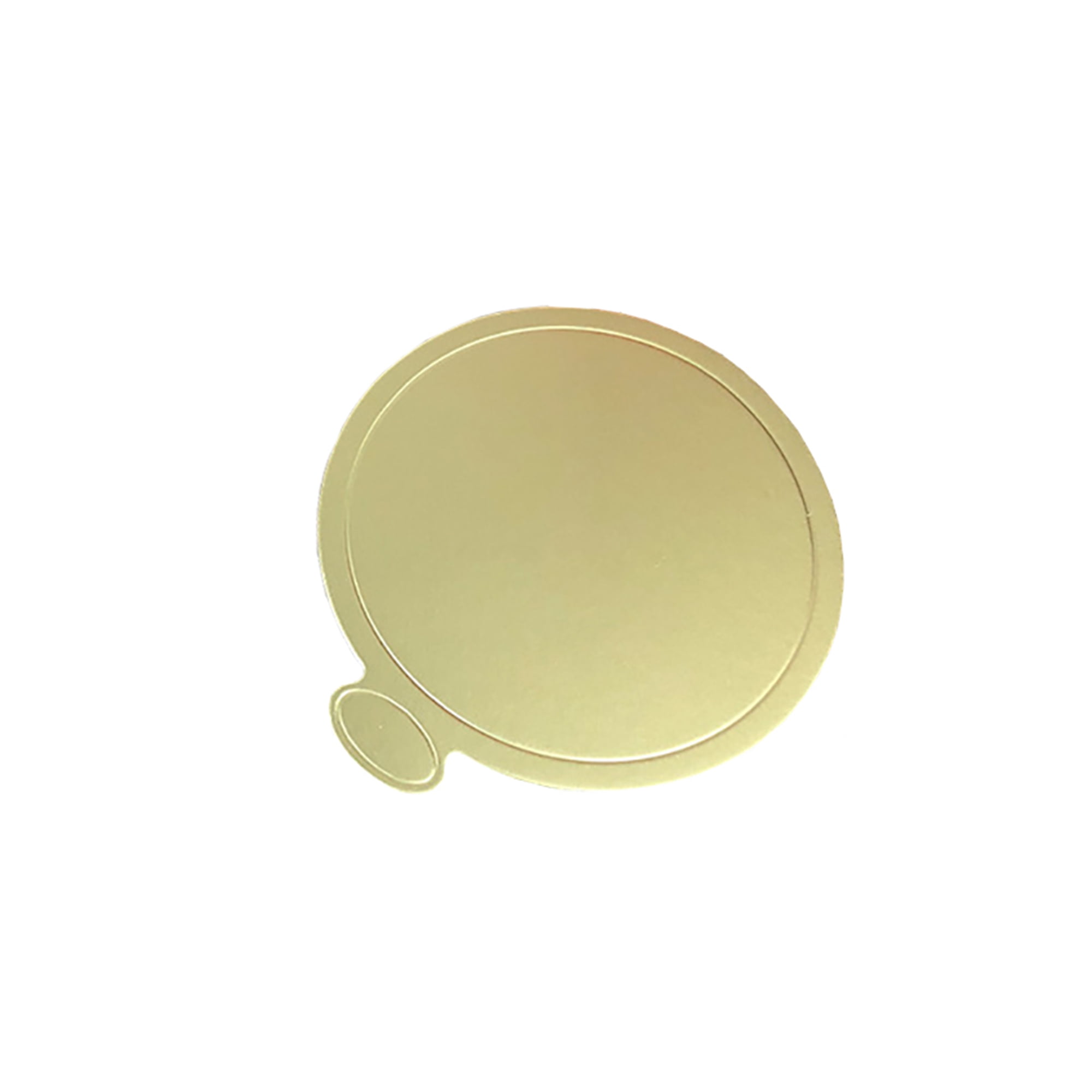 Set of 100 Single Portion Cake Dessert Gold Round Cardboard Base in 3 ...