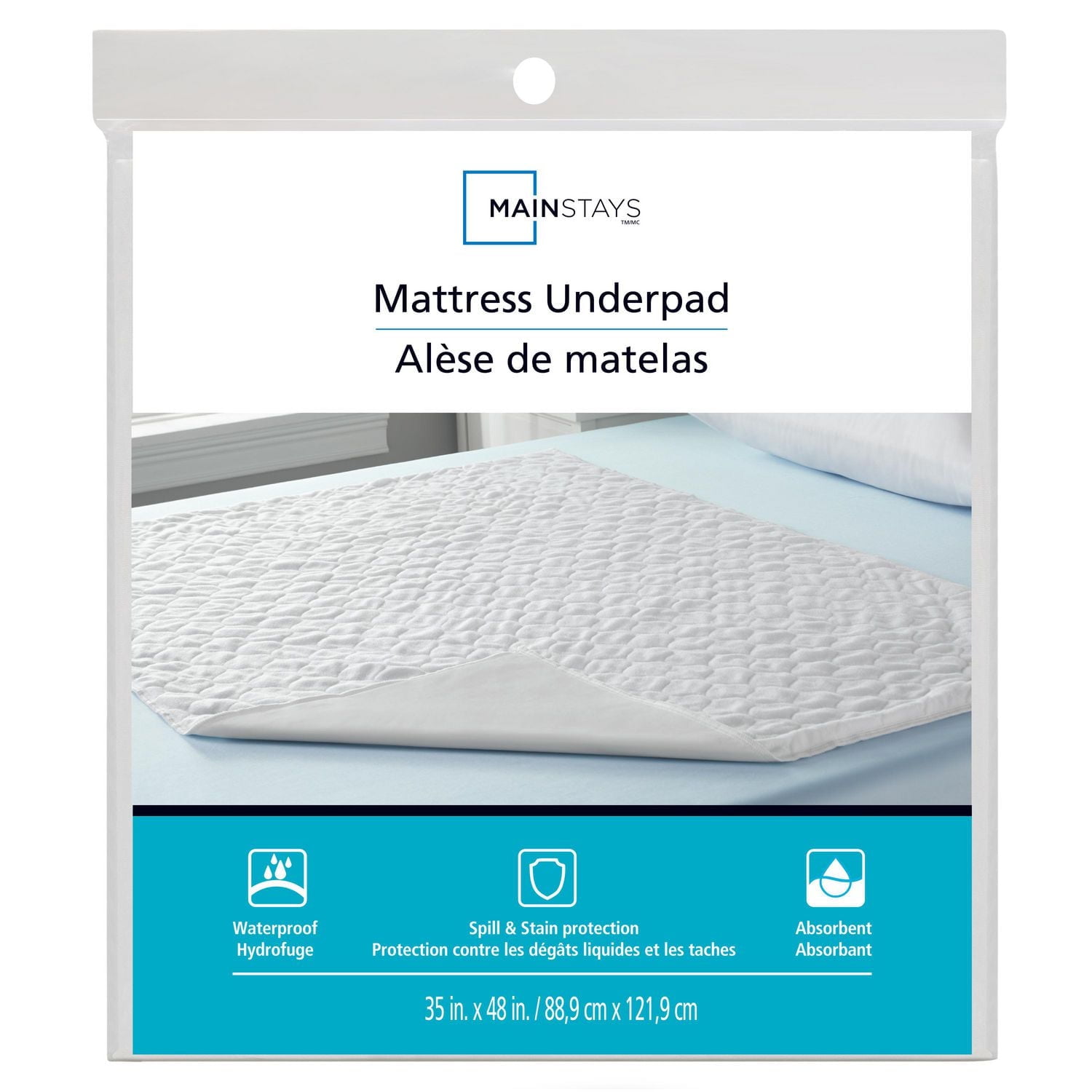 Click here for Mainstays Waterproof And Absorbent Mattress Underp... prices