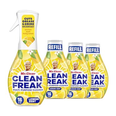 Mr. Clean 16 oz Clean Freak Lemon Scent Liquid Deep Cleaning Mist ...