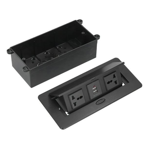 Table Pop Up Socket, Power Outlet Desk Strip Hub Dual USB For Office ...