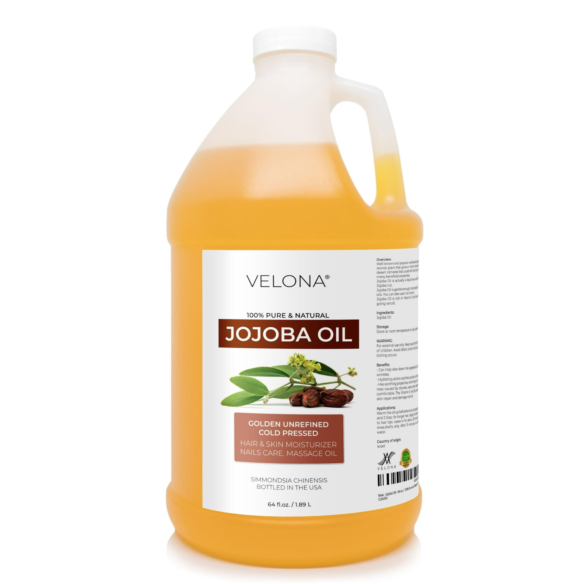 Click here for Velona Jojoba Oil - 64 Oz 100 Pure And Natural Gol... prices