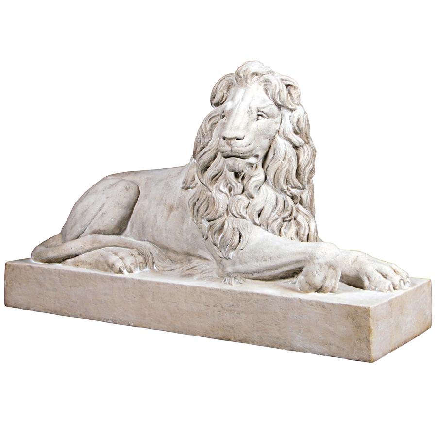 Design Toscano Castle Courtyard Lion Sentinel Statue: Head Right ...