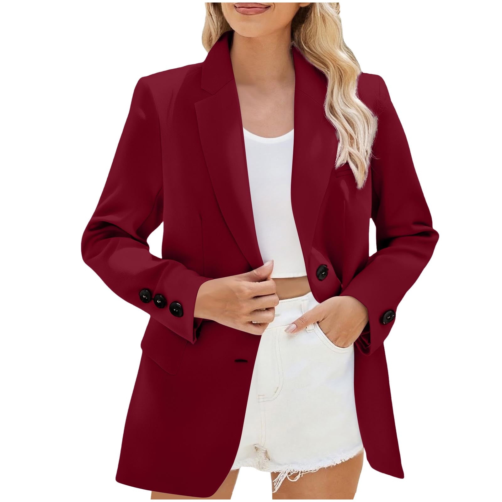Click here for Wdfiry Womens Dressy Blazer For Work Casual Oversi... prices
